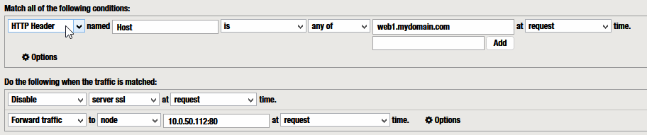 F5 BIGIP – Name based reverse proxy (LTM policies)