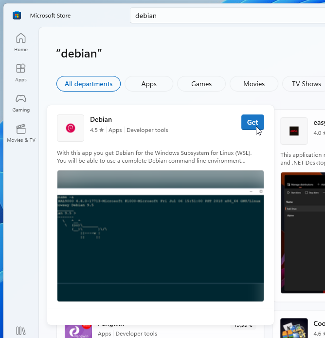 Windows 11 - Quick guide to installing WSL and Debian